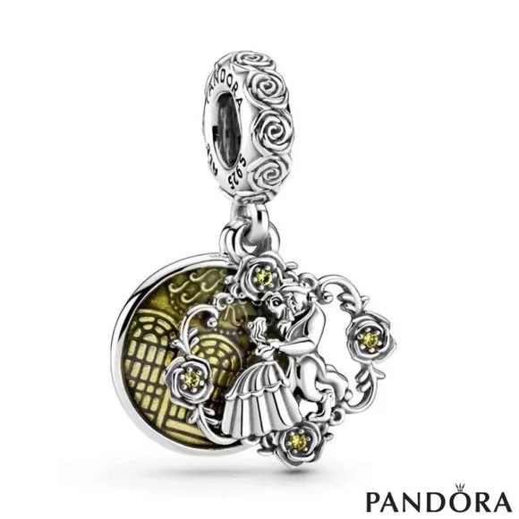 Pandora | Jewelry | Disney Beauty And The Beast Dancing Dangle Charm ...